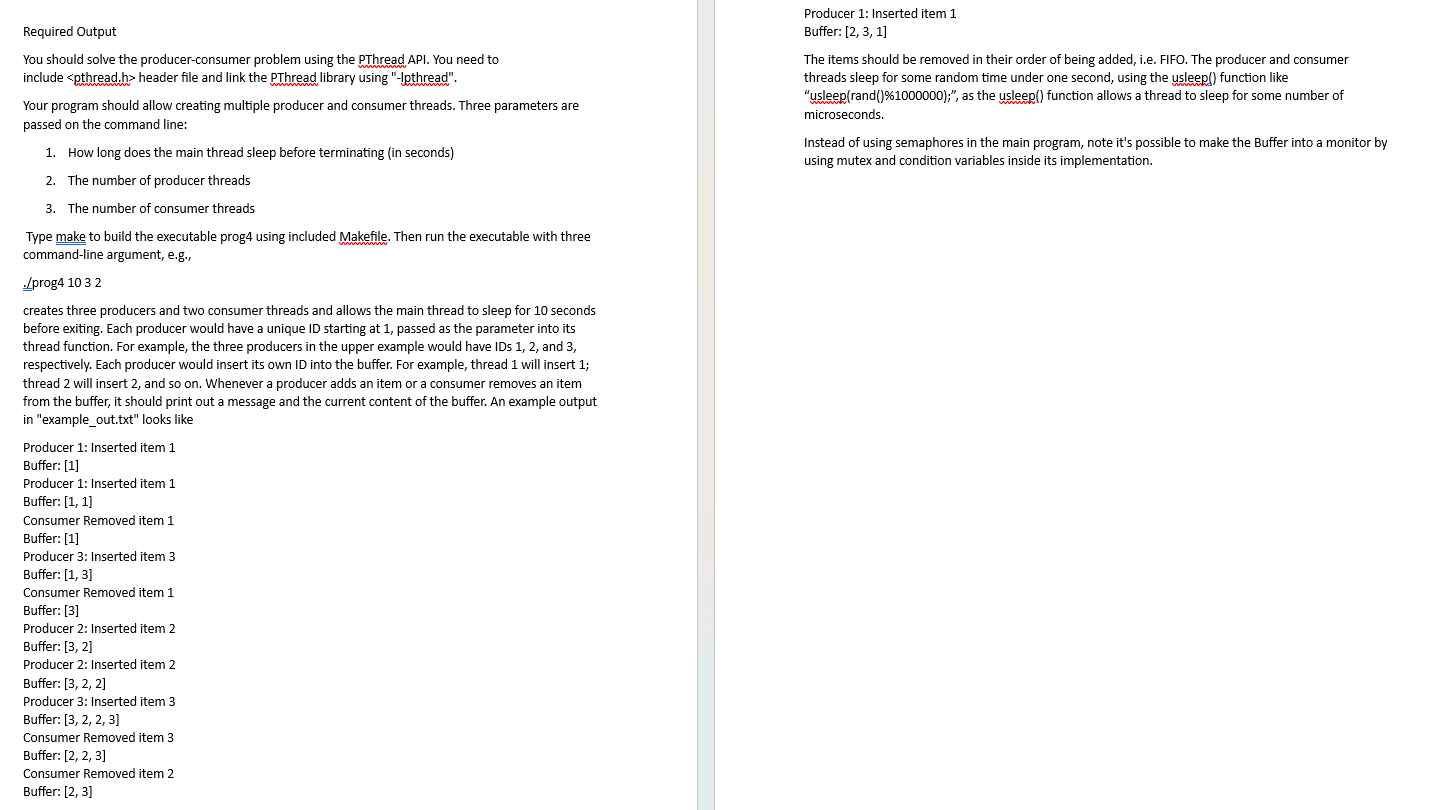Solved by an EXPERT buffer.h and .cpp: A Buffer class with bounded ...