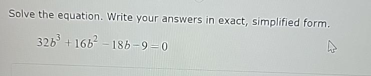 Solved Solve the equation. Write your answers in exact, | Chegg.com
