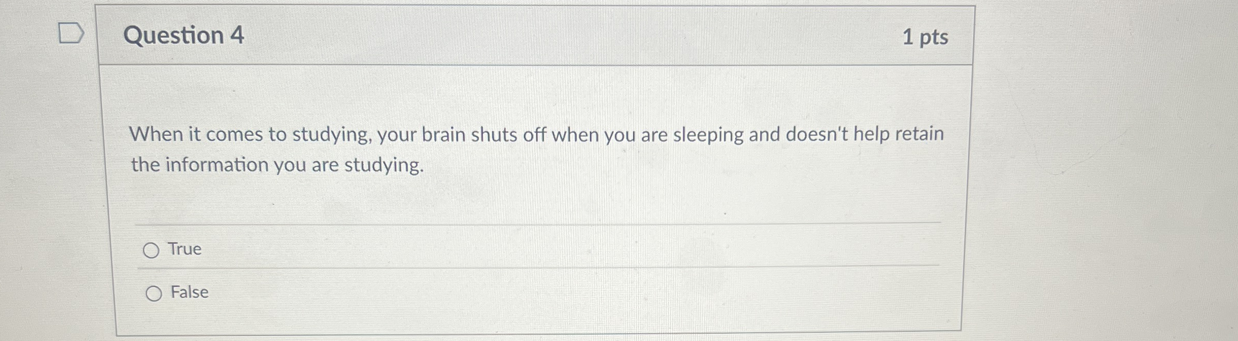 Solved Question 41 ﻿ptsWhen it comes to studying, your brain | Chegg.com