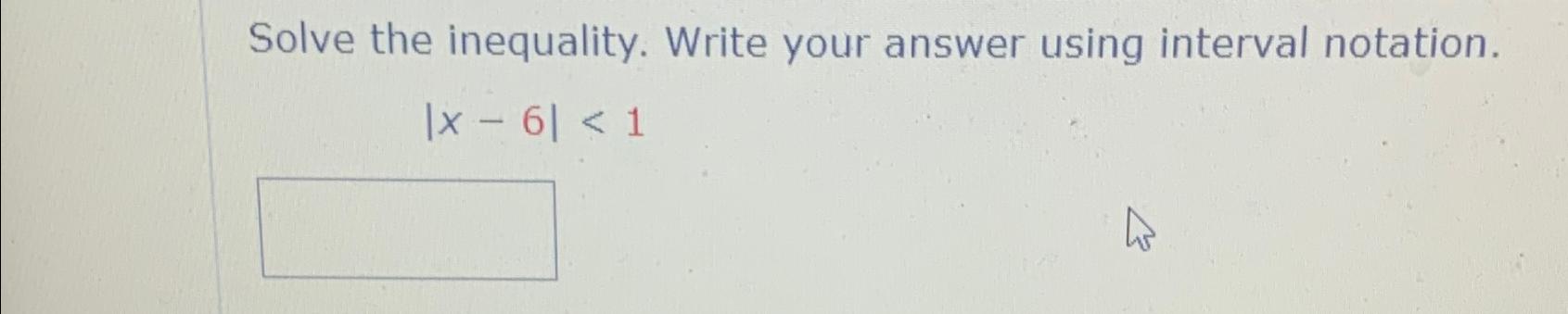 Solved Solve the inequality. Write your answer using | Chegg.com