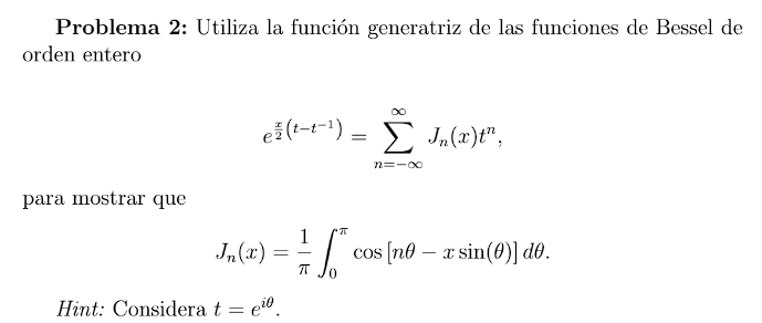 Solved Problema 2: Utiliza la función generatriz de las | Chegg.com
