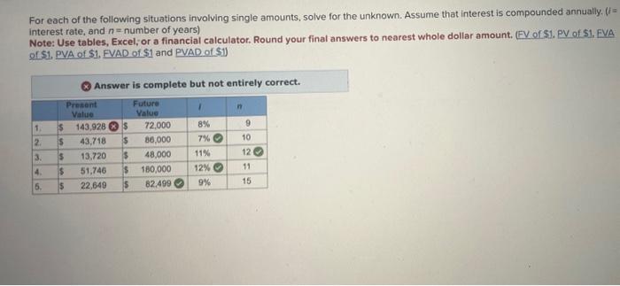 Solved For each of the following situations involving single | Chegg.com