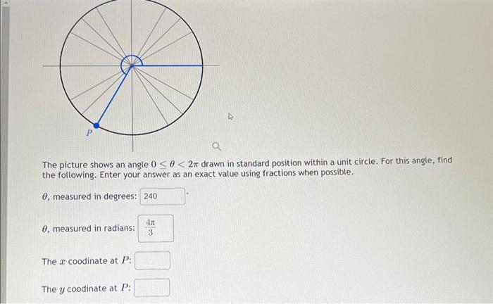 Solved The picture shows an angle 0≤θ