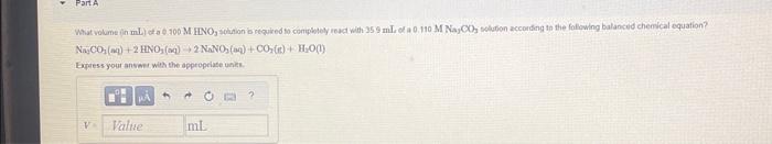 Solved Nay3CO3(aq)+2HNO3(aq)+2NaNO2(aq)+CO2(t)+H2O(l) | Chegg.com