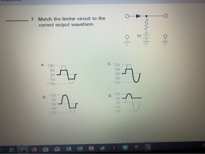 Solved 1. What is the function of a limiter circuit? a. | Chegg.com