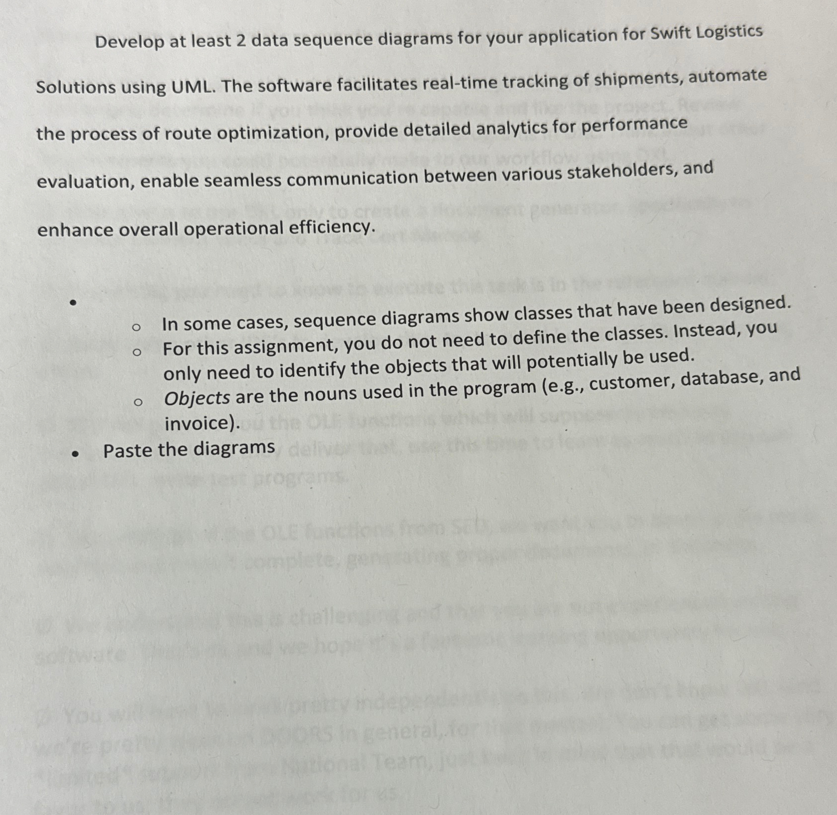 Develop at least 2 ﻿data sequence diagrams for your | Chegg.com