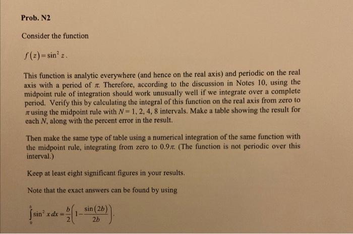 Solved Consider the function f(z)=sin2z This function is | Chegg.com
