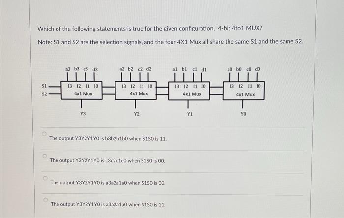 Solved Which of the following statements is true for the | Chegg.com