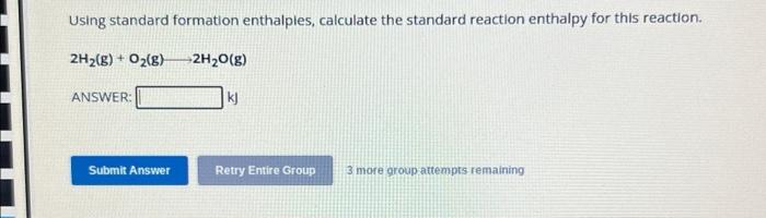 Solved Using standard formation enthalpies, calculate the | Chegg.com Solved Using standard formation enthalpies, calculate the | Chegg.com