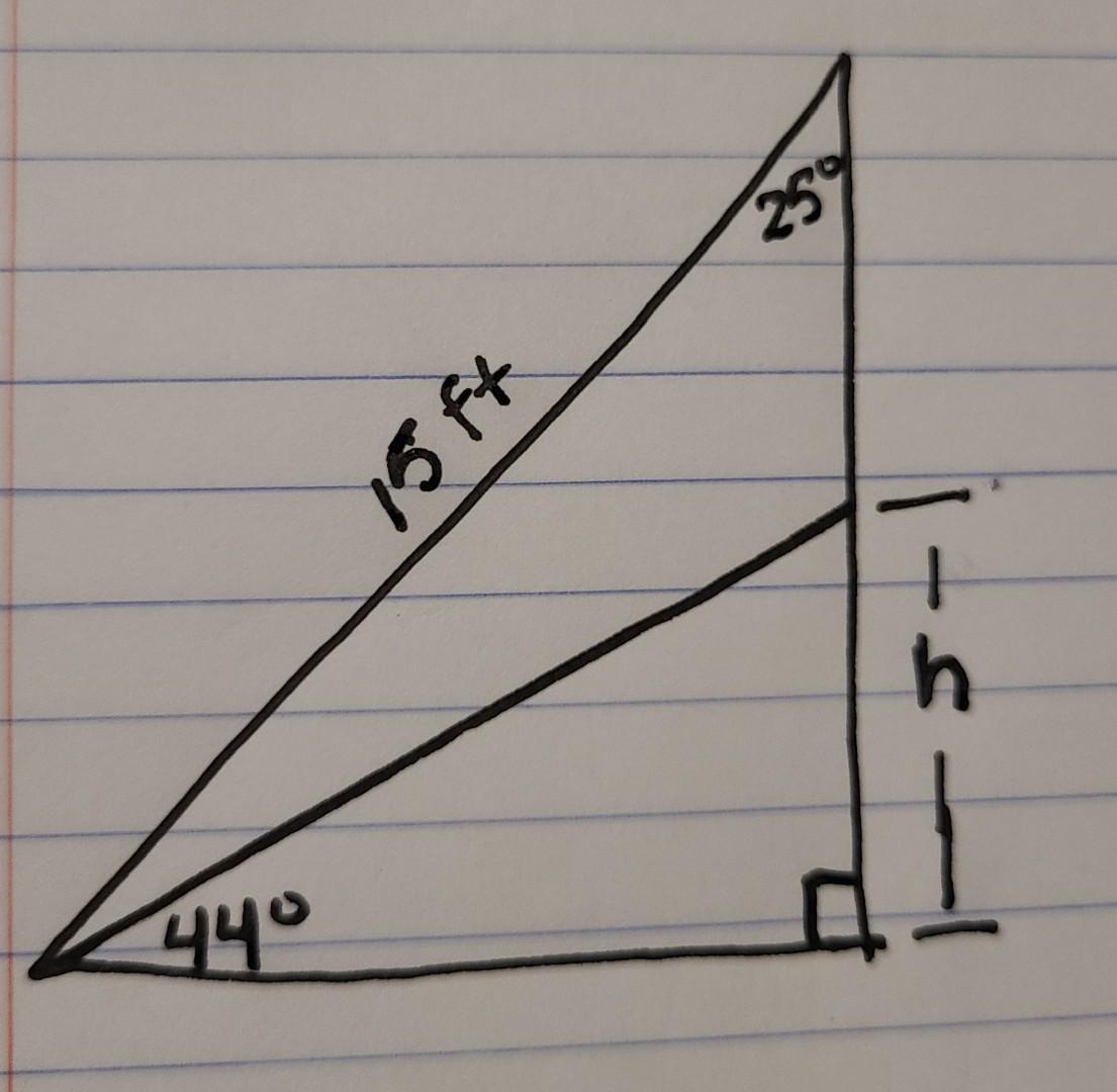 Solved The hypotenuse of each right triangle shown below | Chegg.com