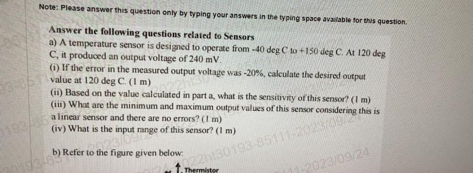 Solved Note: Please answer this question only by typing your | Chegg.com