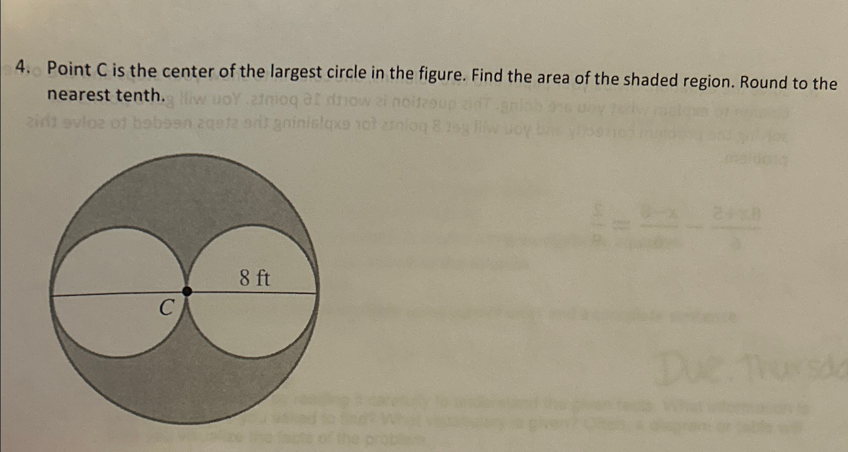 Solved Point C ﻿is the center of the largest circle in the | Chegg.com