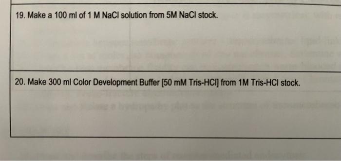 Solved Show calculations and how much solvent is used for | Chegg.com