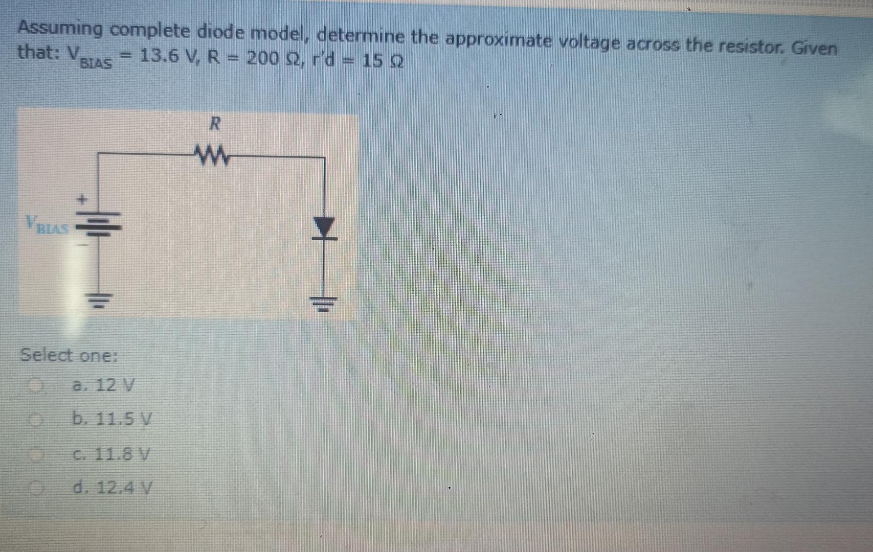 Solved Assuming complete diode model, determine the | Chegg.com