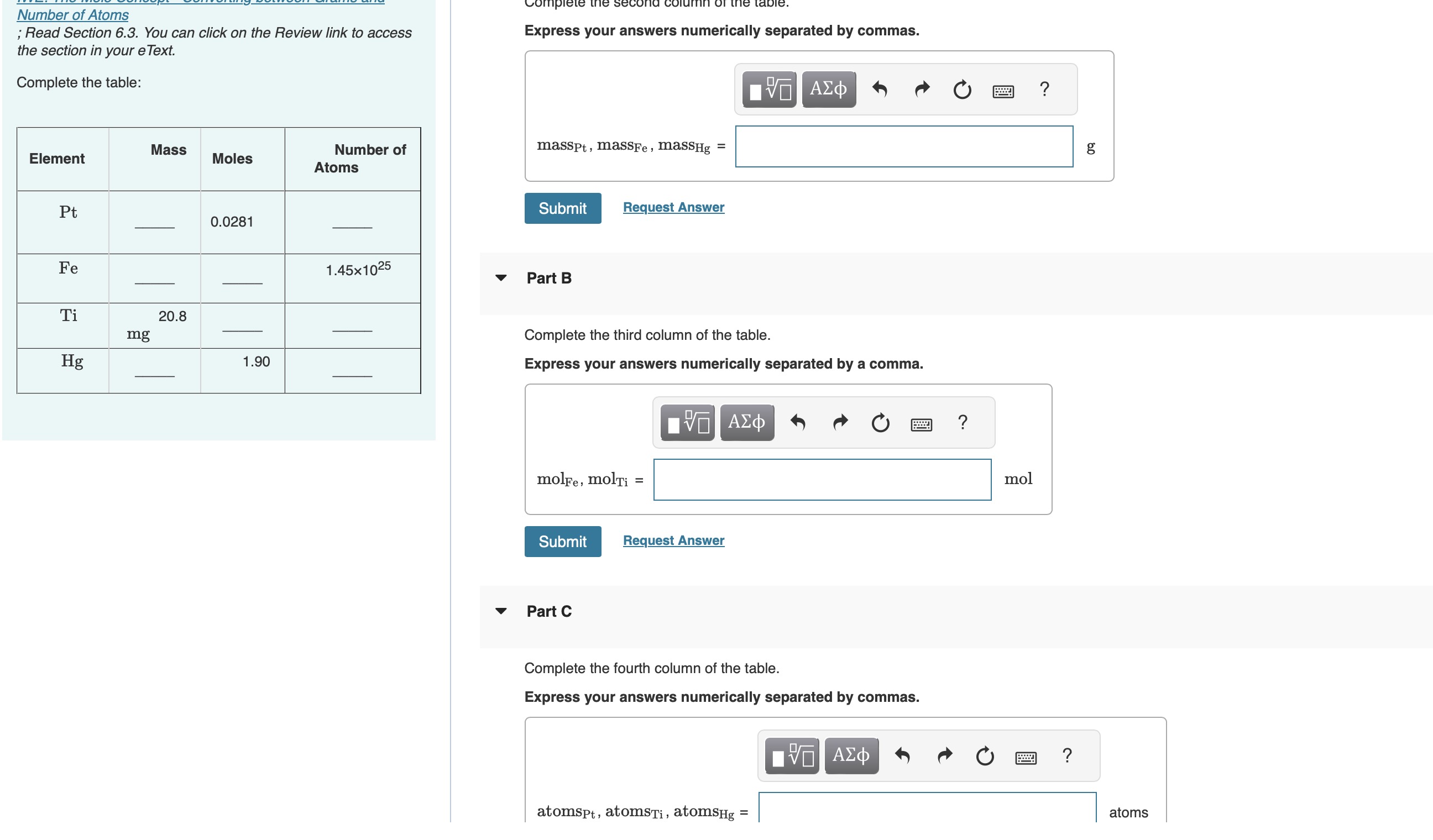 Solved please answer parts B and C!!! ﻿With in depth | Chegg.com