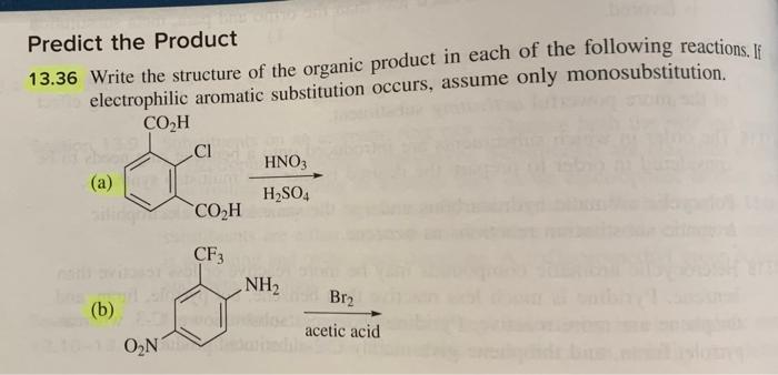 Solved Predict the Product 13.36 Write the structure of the | Chegg.com