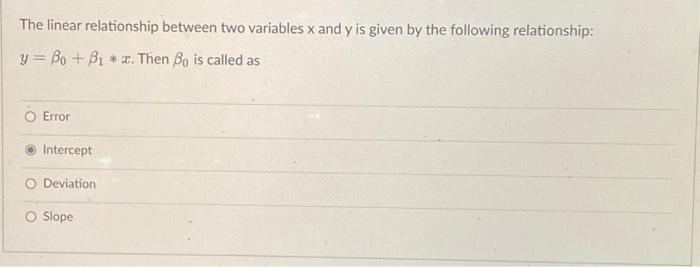 Solved The linear relationship between two variables x and y | Chegg.com