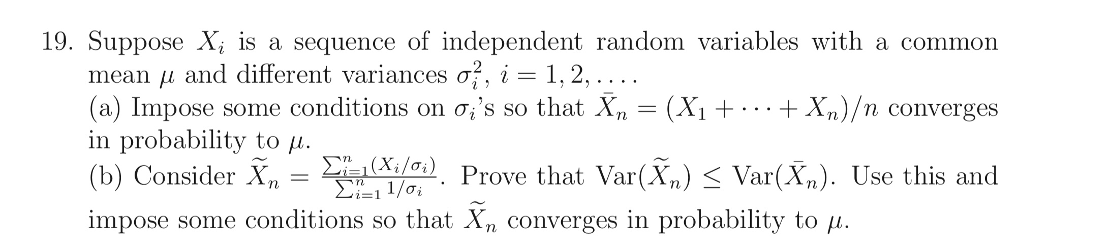 Solved Suppose xi ﻿is a sequence of independent random | Chegg.com