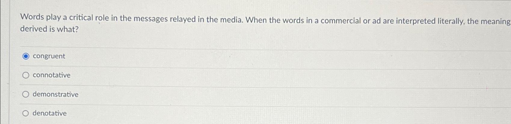 Words play a critical role in the messages relayed in | Chegg.com