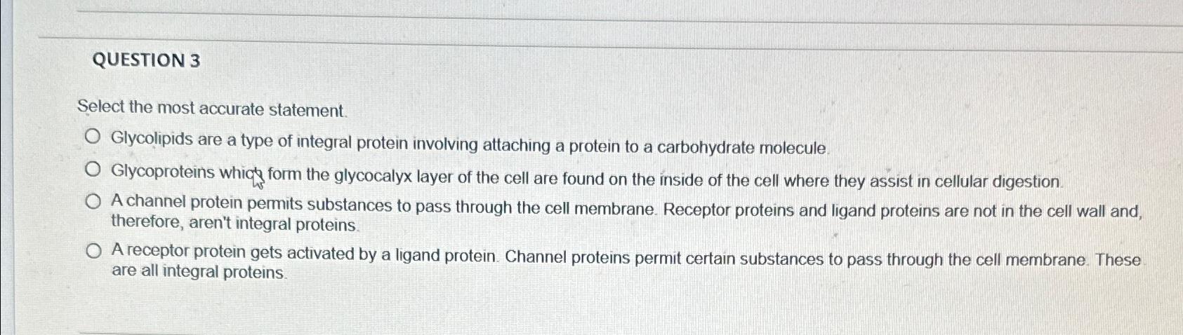 Solved QUESTION 3Select the most accurate | Chegg.com