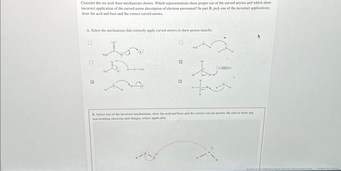 Solved Considet the six acid-base mechanisms shown. Which | Chegg.com Solved Considet the six acid-base mechanisms shown. Which | Chegg.com