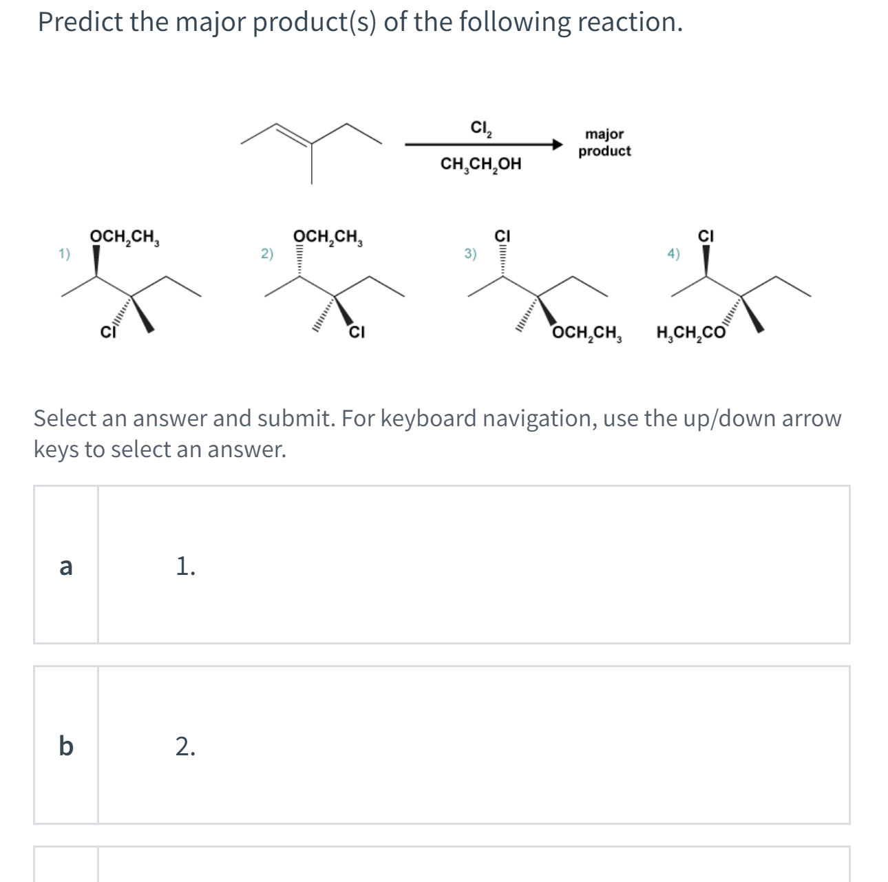 Solved Predict the major product(s) ﻿of the following | Chegg.com