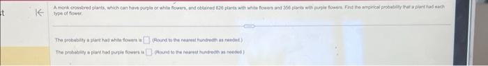 Solved Bope of fower The prubescy a plarit tias puide fower | Chegg.com