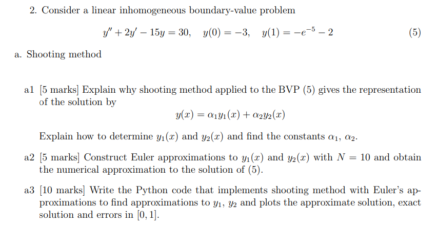 Solved 2. Consider a linear inhomogeneous boundary-value | Chegg.com Solved 2. Consider a linear inhomogeneous boundary-value | Chegg.com