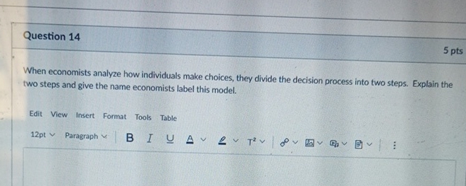 Solved Question 145 ﻿ptsWhen economists analyze how | Chegg.com