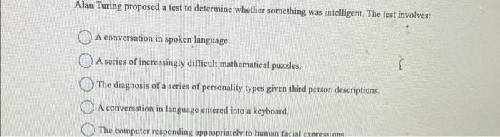 Solved If it is possible for some thinking, conscious beings | Chegg.com