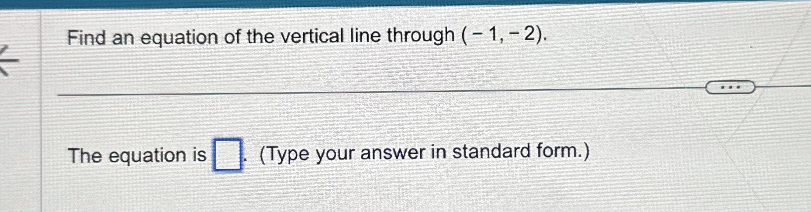 Solved Find an equation of the vertical line through | Chegg.com