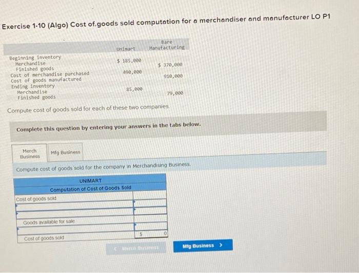 Solved QS 1-6 (Algo) Computing ending work in process | Chegg.com