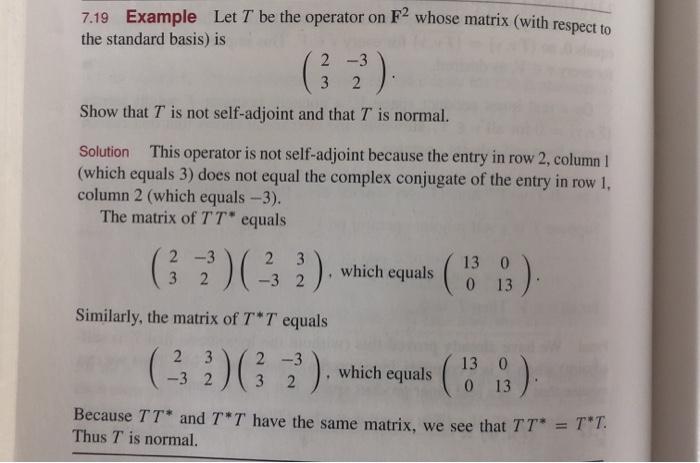 Solved 2. What is the relationship between self-adjoint and | Chegg.com