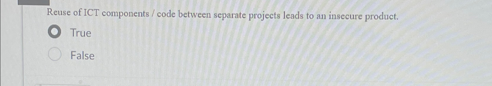 Solved Reuse of ICT components / ﻿code between separate | Chegg.com