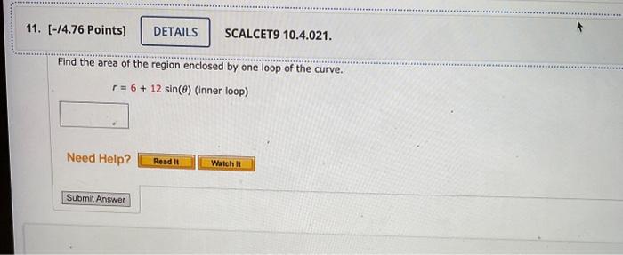 Solved Consider the following curve. r=sin(6θ) Set up an | Chegg.com