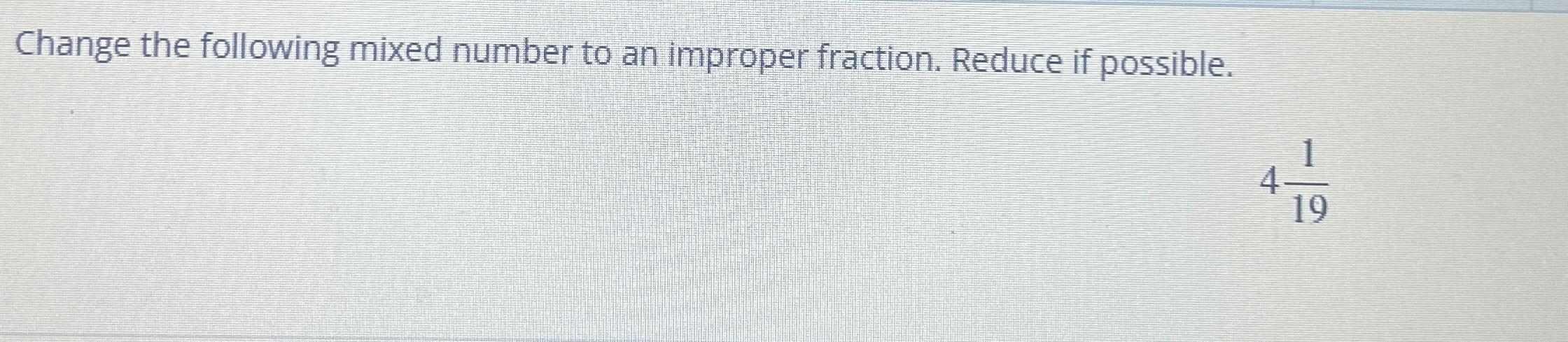 Solved Change the following mixed number to an improper | Chegg.com