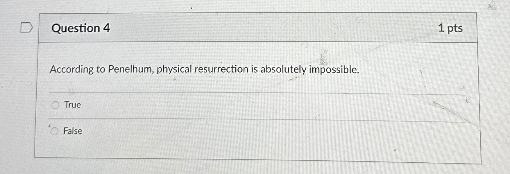 Solved Question 41 ﻿ptsAccording to Penelhum, physical | Chegg.com