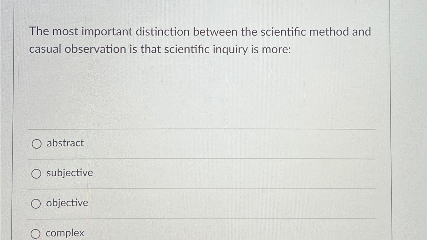 Solved The most important distinction between the scientific | Chegg.com