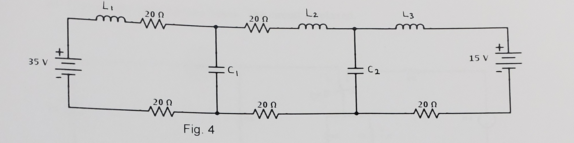 Solved A draw The Steady State Dc Equivalent Circuit B
