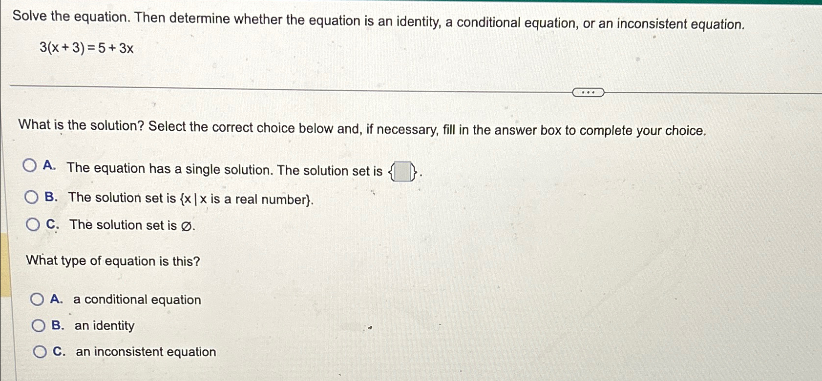 Solved Solve the equation. Then determine whether the | Chegg.com