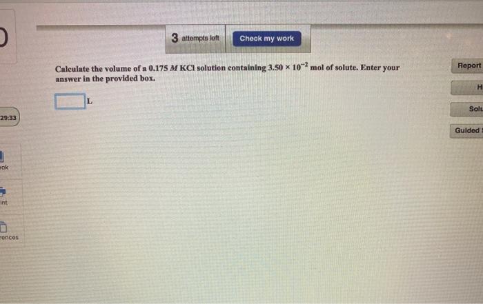 Solved 8 3 attempts toft Check my work Report prot Calculate | Chegg.com