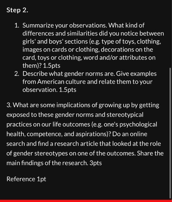 Solved Instructions: One page-double-spaced reflection | Chegg.com