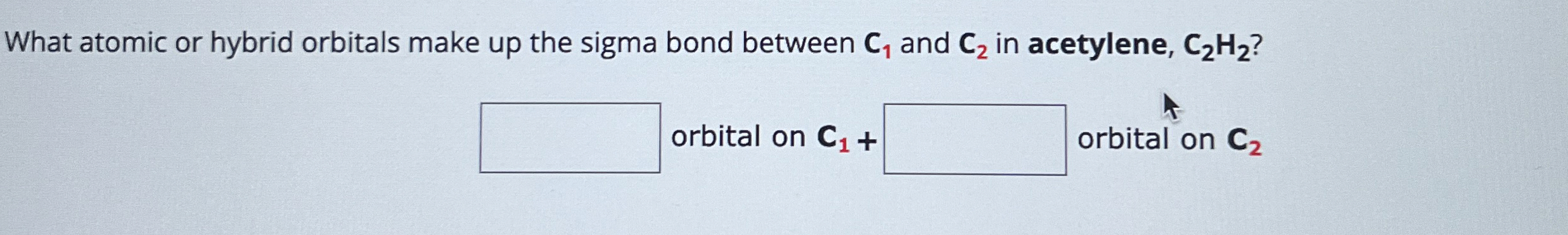 Solved What atomic or hybrid orbitals make up the sigma bond | Chegg.com