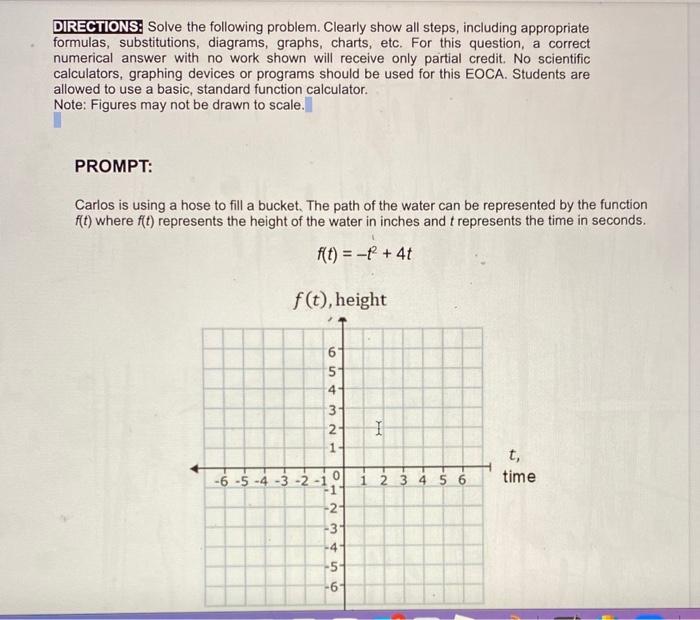 Solved DIRECTIONS: Solve the following problem. Clearly show | Chegg.com