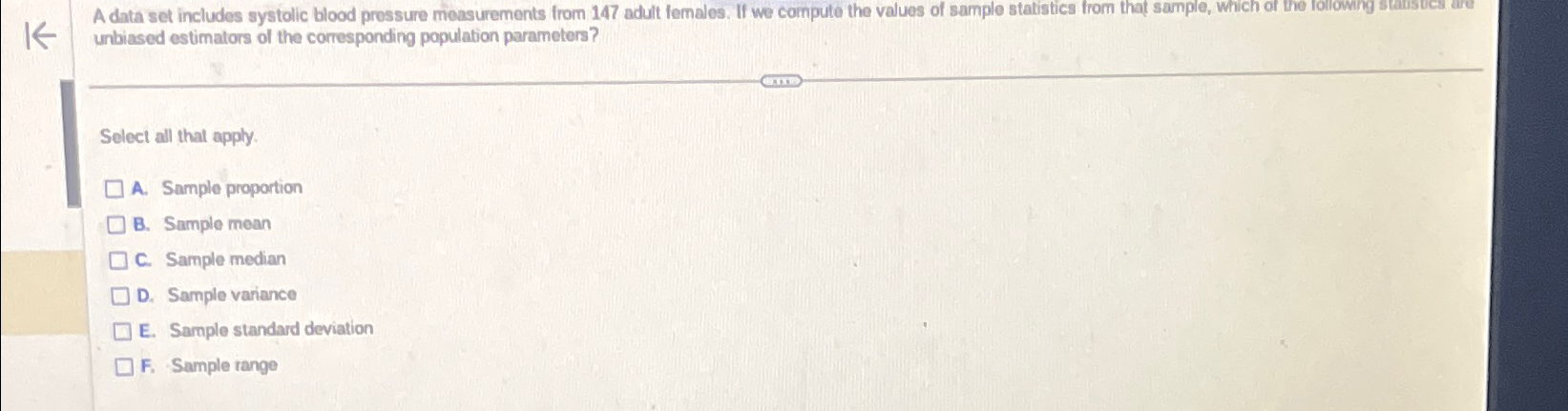 Solved A data set includes systolic blood pressure | Chegg.com