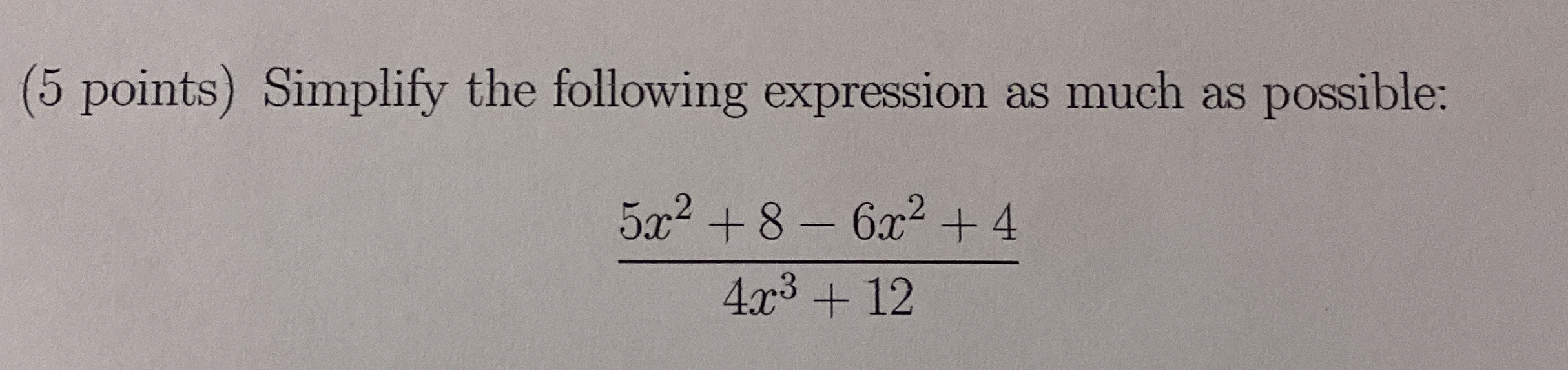 Solved Simplify the following expression as much as | Chegg.com