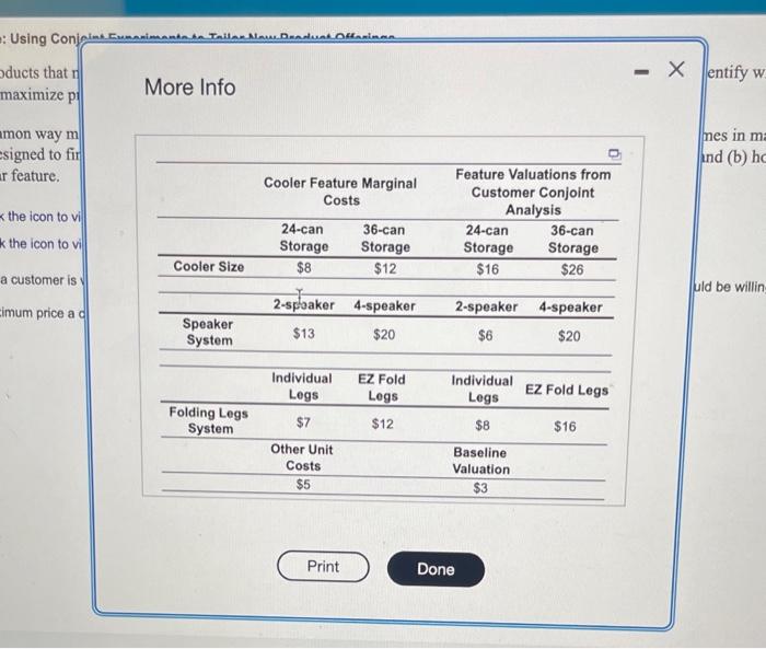 Mini Care: Using Conjoint Experiments to Tallor New | Chegg.com
