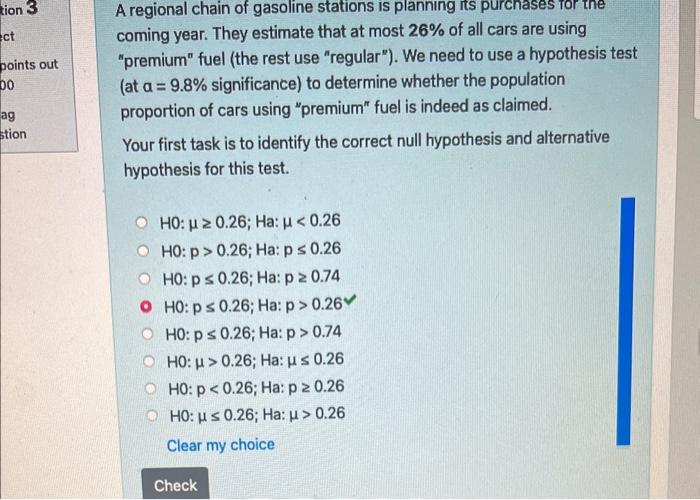 Solved We are now using significance a=9.8% to complete the | Chegg.com
