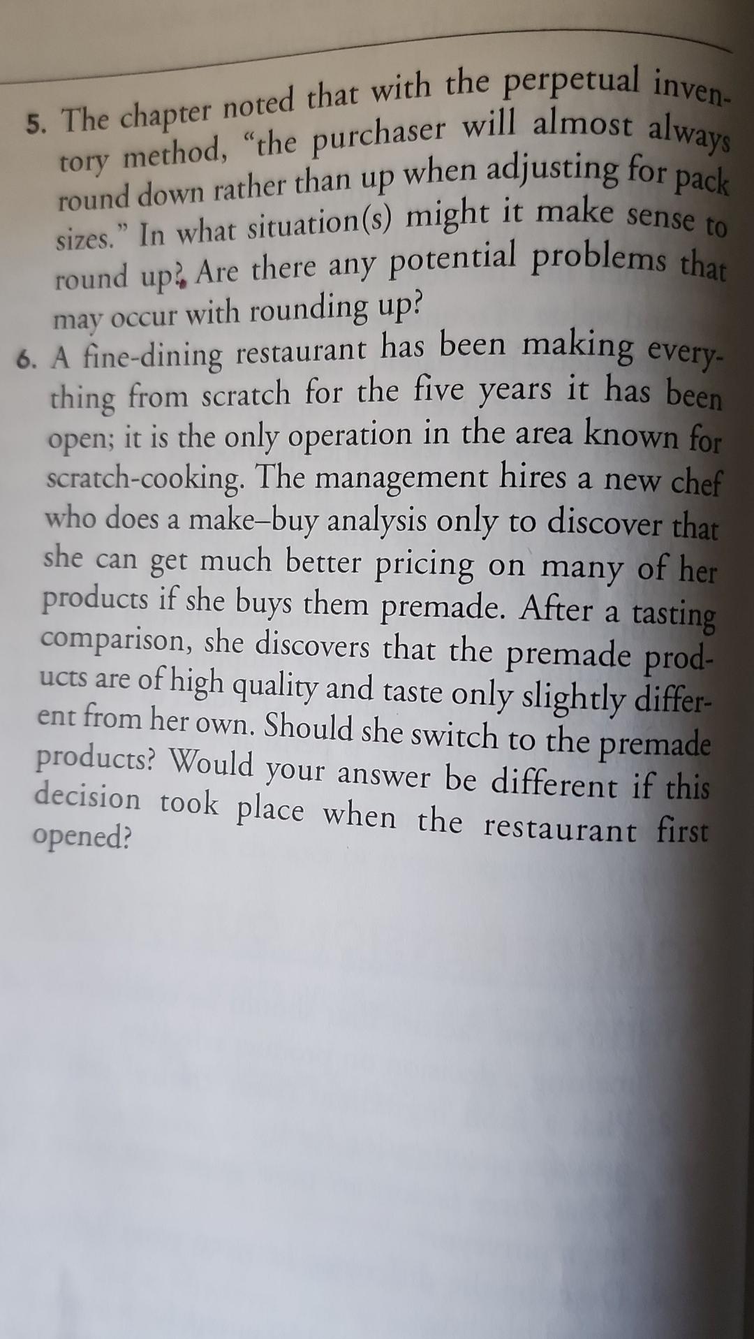 Solved 5. The chapter noted that with the perpetual | Chegg.com
