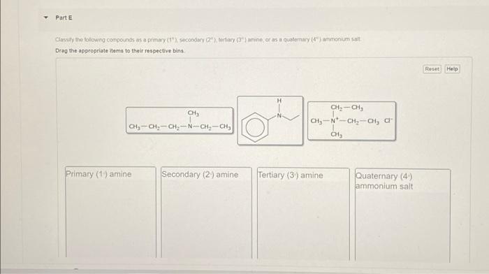 Solved Part E Classify the following compounds as a primary | Chegg.com Solved Part E Classify the following compounds as a primary | Chegg.com